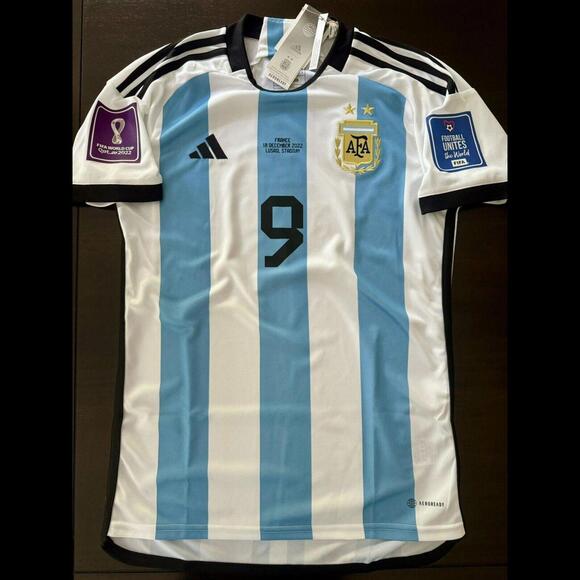 adidas | Shirts | Adidas Argentina 222 World Cup Final Jersey Julian ...